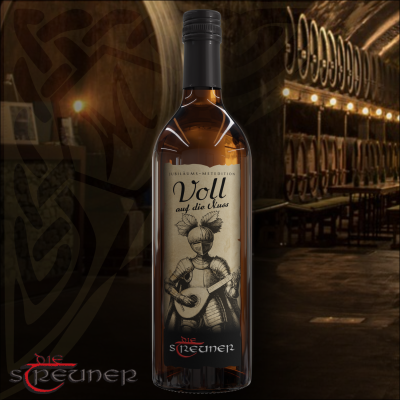 DIE STREUNER "Voll auf die Nuss" mead with hazelnut inlay - Mead Shop